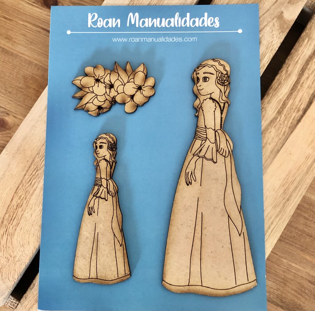 Silueta niña comunión - Roan Manualidades